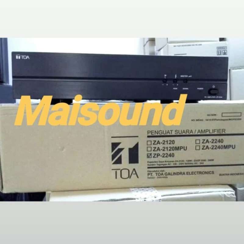 Promo Power Amplifier Toa Zp-2240 240 Watt Diskon 2% di Seller Adisah ...
