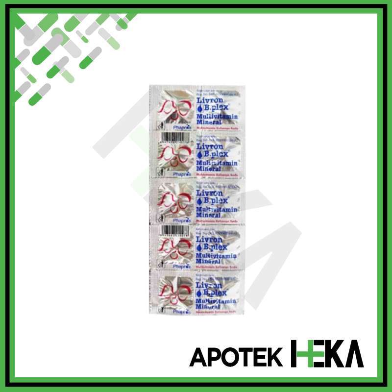 Jual Livron B Plex Strip Isi 10 Tablet - Multivitamin Mineral Di Seller ...