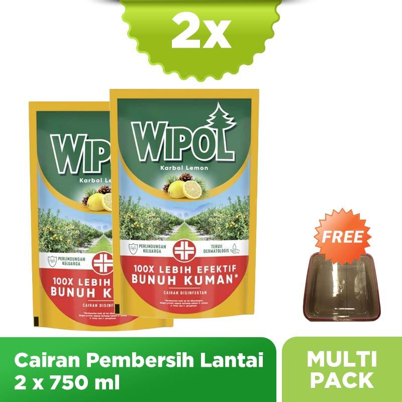 Promo Buy 2 - Wipol Karbol Lemon Cairan Pembersih Lantai [750 mL] Free ...