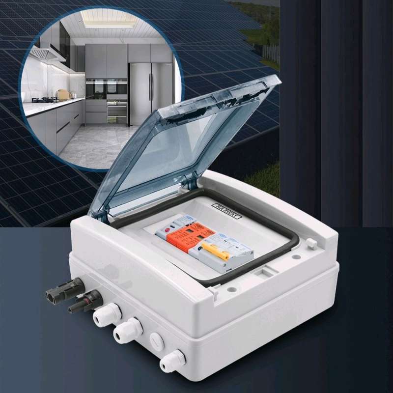 Jual Box Panel With Lightning Protection 1 Input 1 Out Dc 600v Fuse Mcb ...