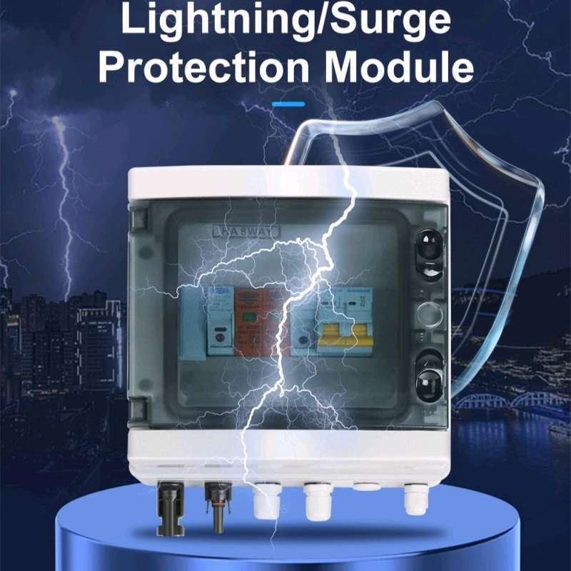 Jual Box Panel With Lightning Protection 1 Input 1 Out Dc 600v Fuse Mcb ...