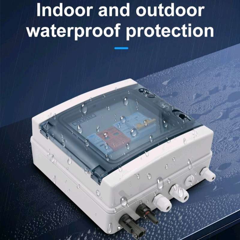 Jual Box Panel With Lightning Protection 1 Input 1 Out Dc 600v Fuse Mcb ...