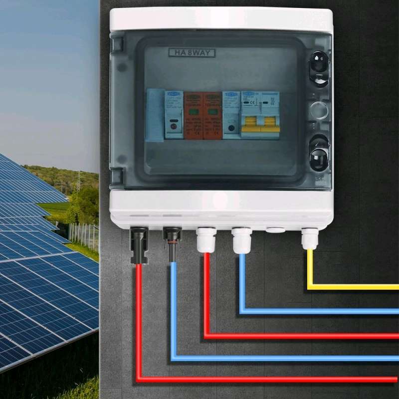 Jual Box Panel With Lightning Protection 1 Input 1 Out Dc 600v Fuse Mcb ...