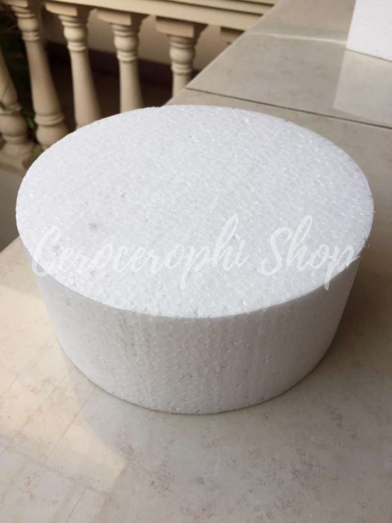 Jual Dummy kue cake gabus styrofoam bulat 26cm tinggi 8cm 10cm 12cm di ...
