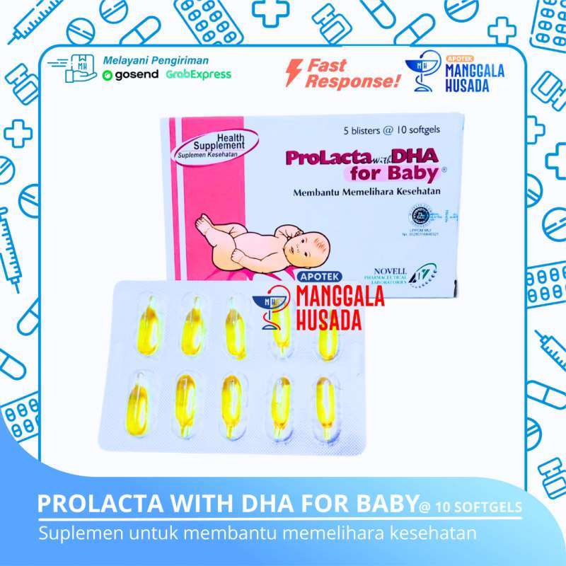 Jual PROLACTA WITH DHA FOR BABY PER STRIP@ 10 SOFTGELS di Seller APOTEK ...
