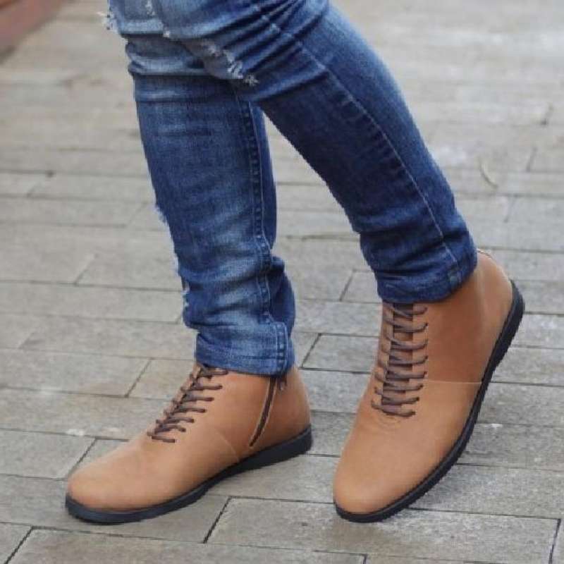 Jual Sepatu Boots Formal Pria Kulit Asli Sultan X Greata Sverker Zipper - 40 Tan Di Seller ...