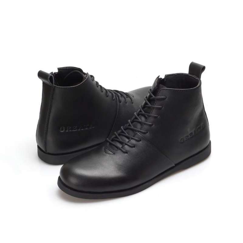 Jual Sepatu Boots Formal Pria Kulit Asli Sultan X Greata Sverker Zipper ...