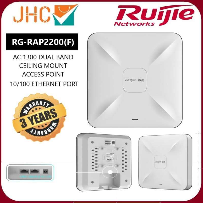 Jual Ruijie Rg-rap2200(f) Rg-rap2200f Ac1300 Dual Band Ceiling Access ...