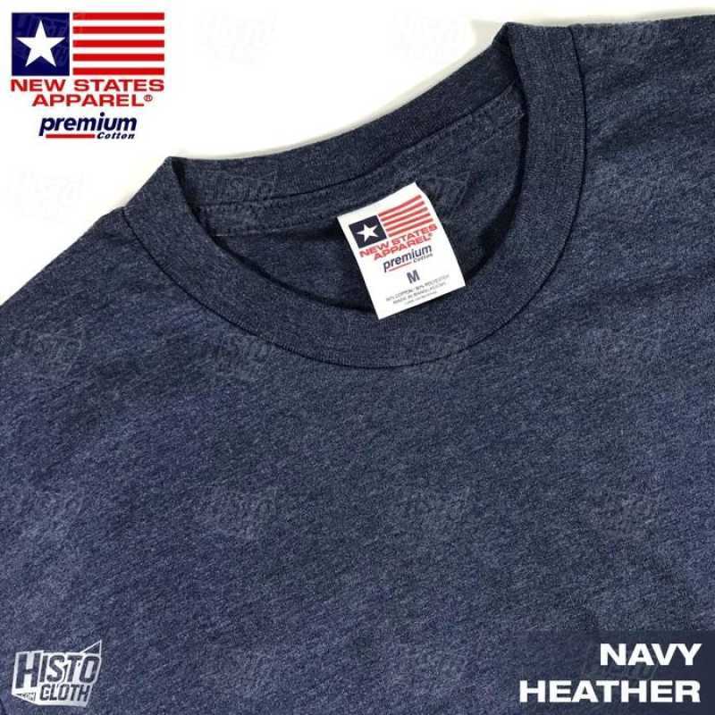 Jual Kaos Polos NSA Premium Cotton Heather/ Misty Series New States ...