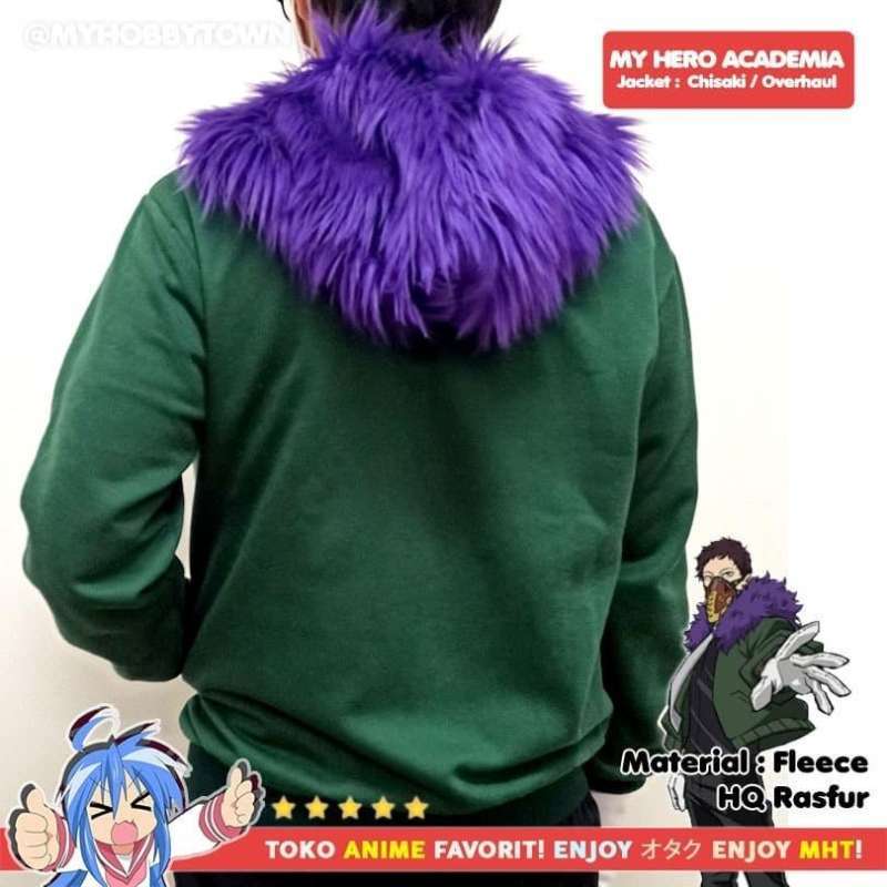 Jual Jaket Anime Boku no Hero Academia Kai Chisaki Overhaul Jacket Bulu ...