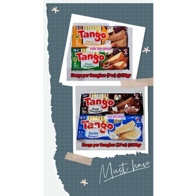 Jual [bungkus] Tango Wafer Choco Series Choco Tiramisu Rasa Coklat ...