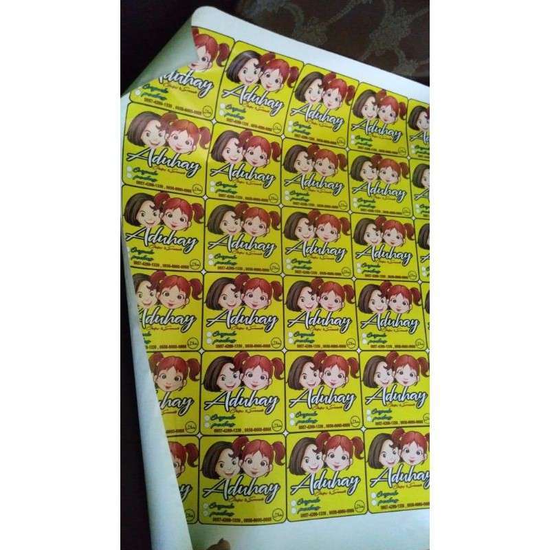 Jual sticker/vinyl print meteran,label atau wallpaper meteran 1m x 1m ...