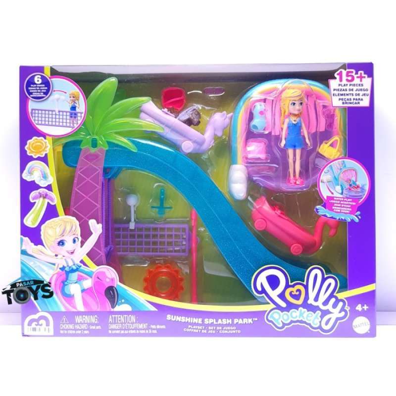 Promo Polly pocket Sunshine Splash Park Playset Original Mattel Diskon ...