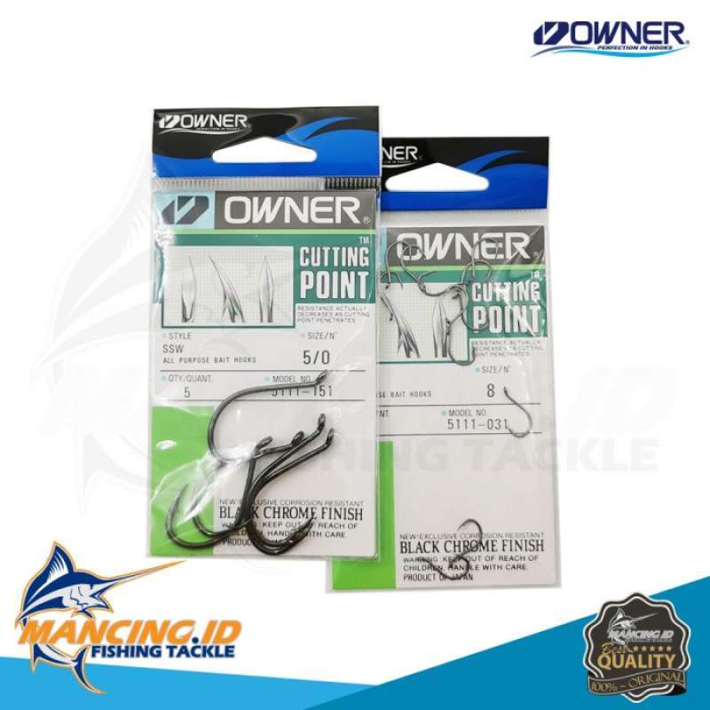 Promo Owner Ssw Black 5111 Hook Mata Kail Laut Kuat Dan Tajam Made In ...