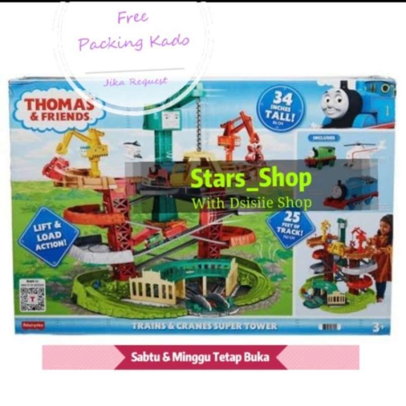 Promo Thomas & friends Trains & Cranes Super Tower Original / Track set ...
