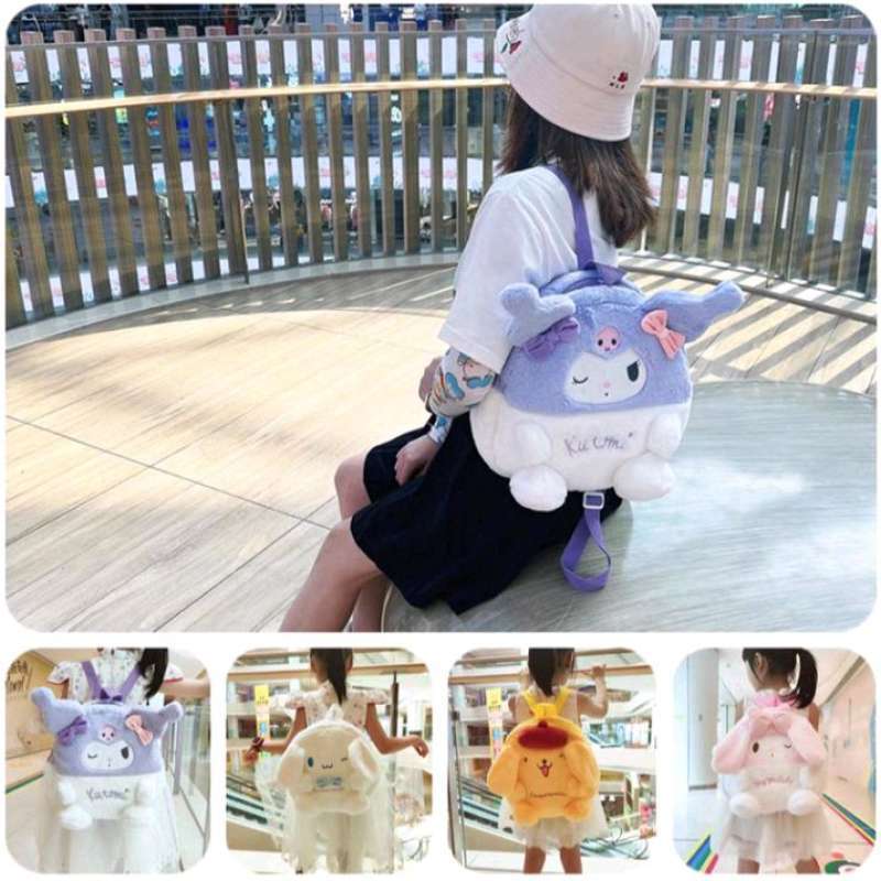 Jual TAS RANSEL IMPORT SANRIO / RANSEL CINNAMOROLL / TAS KUROMI MELODY ...