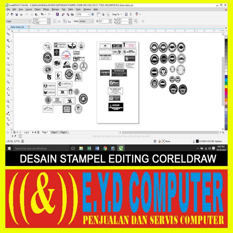 Jual DESAIN STAMPEL FLASH RUNAFLEK KAYU KOLEKSI TEMPLATE DESIGN GRAFIS ...