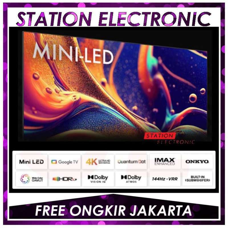 Jual Tcl 65c845 Miniled 4k Uhd Google Tv 65 Inch W/ 144hz Vrr & Imax Dolby [garansi Resmi] Di ...