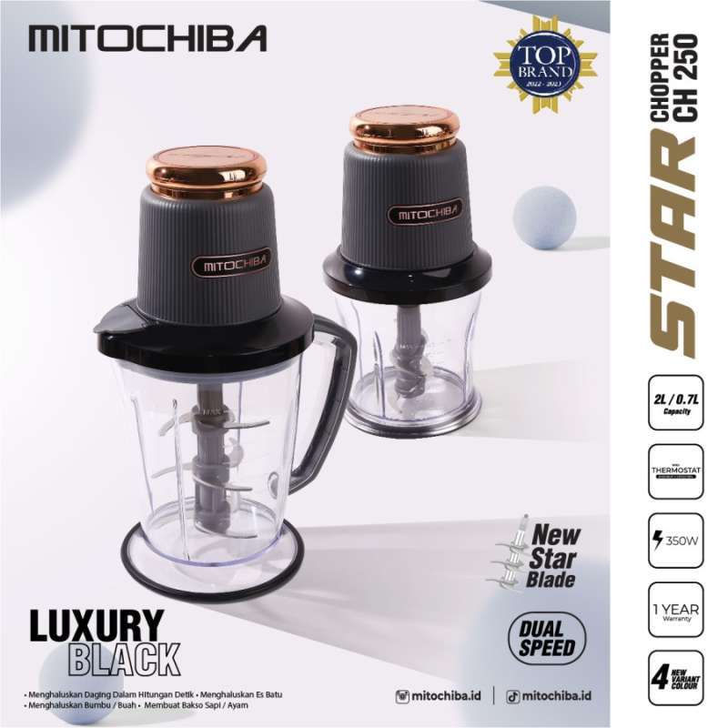 Jual Mitochiba Ch 250 Food Chopper Blender Bumbu Dan Daging 9 Mata ...