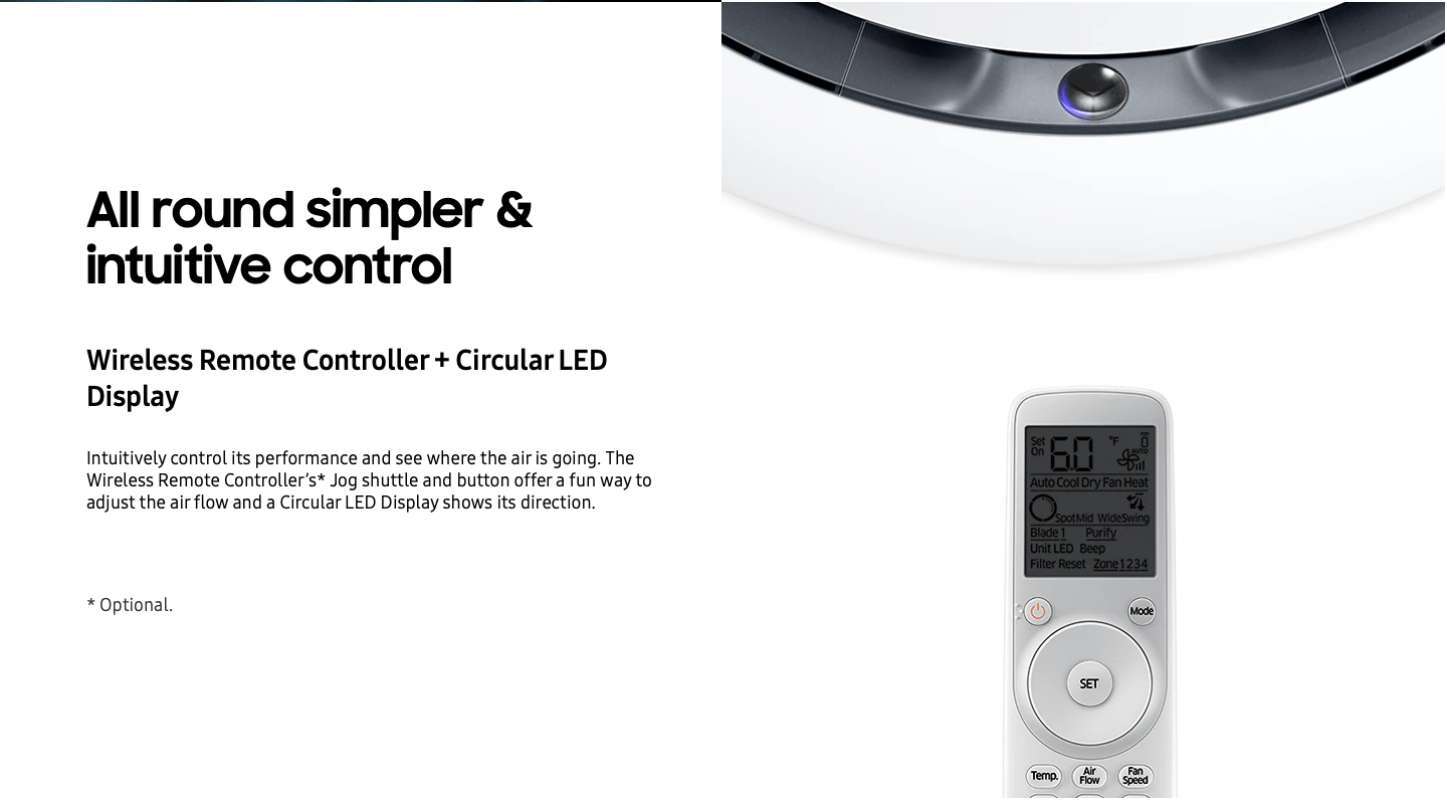 Promo Samsung Ac 360 Cassette Inverter Wind-free 6 Pk ( 3 Phase ) Hitam ...