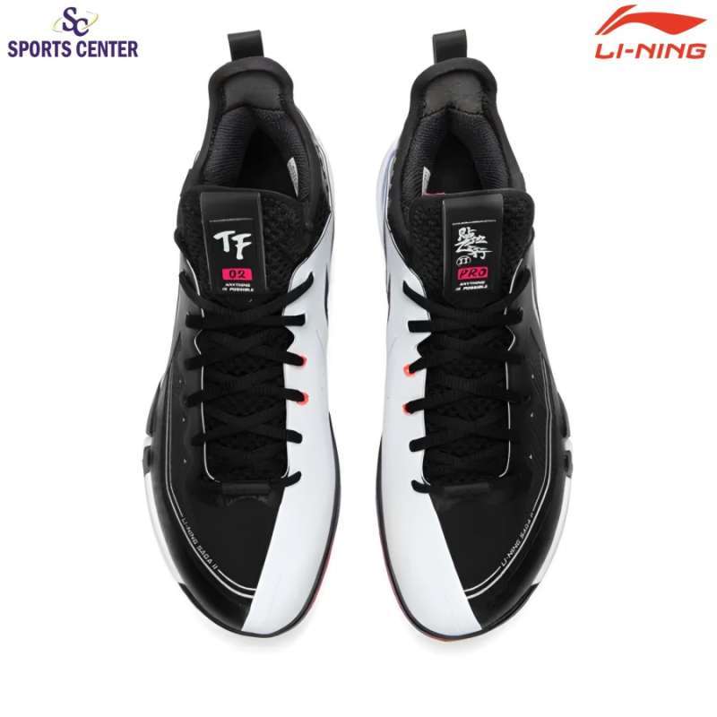 Promo New Sepatu Badminton Lining Saga 2 / Ii Pro Ayat003 Black White ...