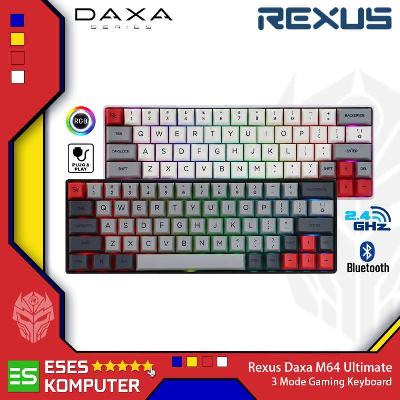 Jual Keyboard Rexus Daxa M64 Ultimate Wireless | Mechanical Keyboard ...