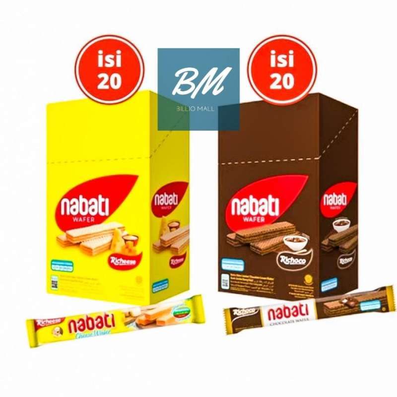 Jual NABATI Wafer Box isi 20 Pcs / Wafer Nabati Box 20 x 7,5 gr ...