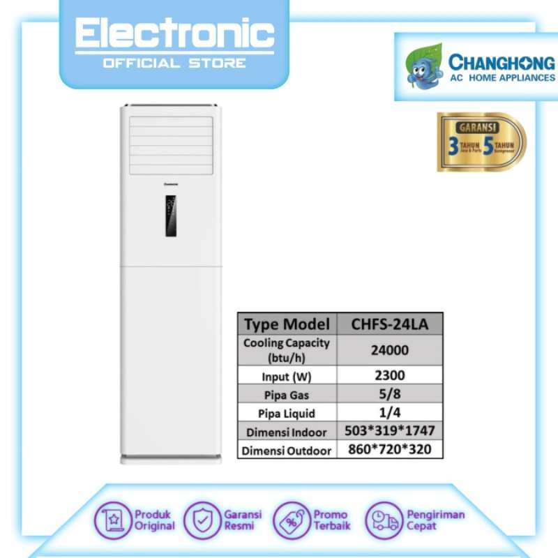 Promo Ac Floor Standing 3 Pk Changhong Chfs-24La Chfs 24La Floorstanding 3Pk Diskon 1% di Seller ...