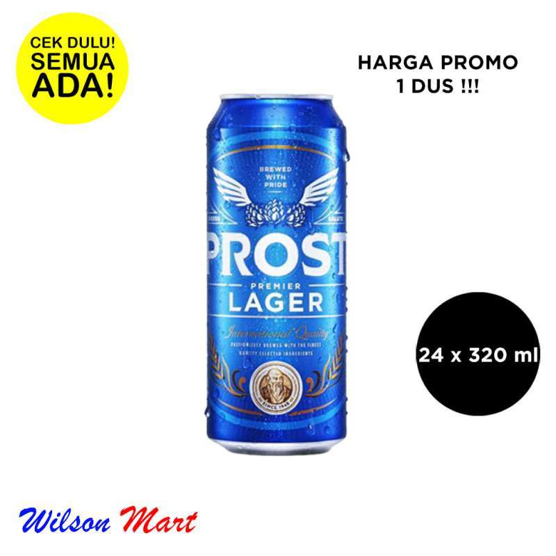 Jual (promo 1 Dus Isi 24 Pcs) Prost Lager Can 320 Ml Beer Bir Kaleng Di ...