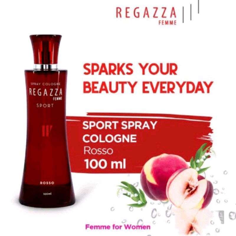 Jual Regazza Femme Sport Cologne Rosso Merah [100 Ml] Botol Merah Di ...