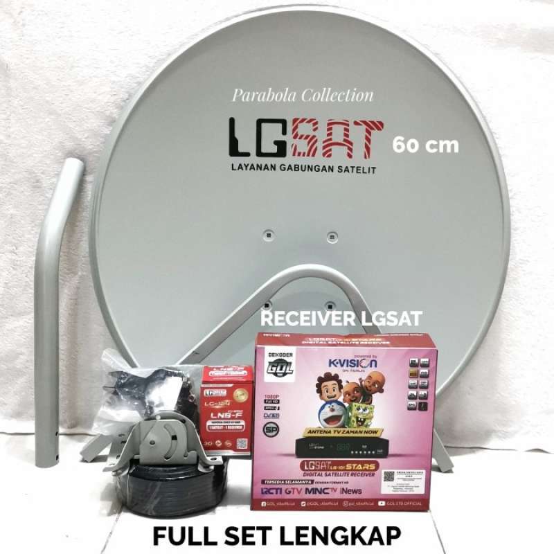 Promo Parabola Mini Lgsat 60 Cm Full Set - Receiver Parabola Lgsat 60 ...