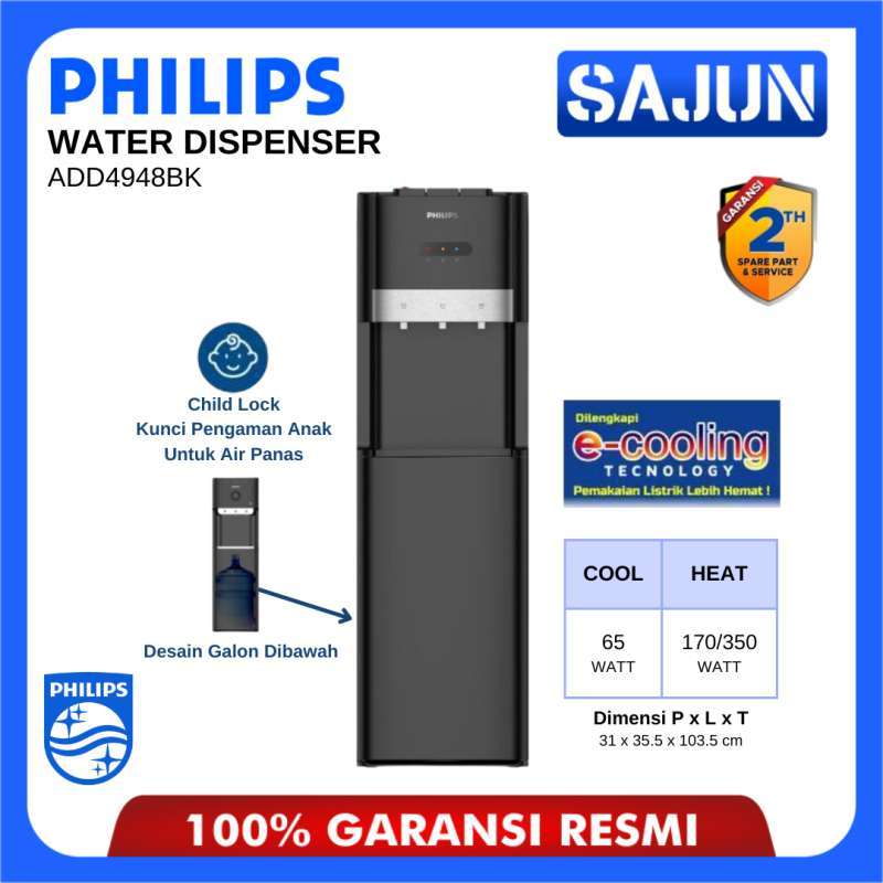 Jual Philips Water Dispenser Dispenser Air Add4948bk Galon Bawah Add-4948bk Di Seller Sajun ...