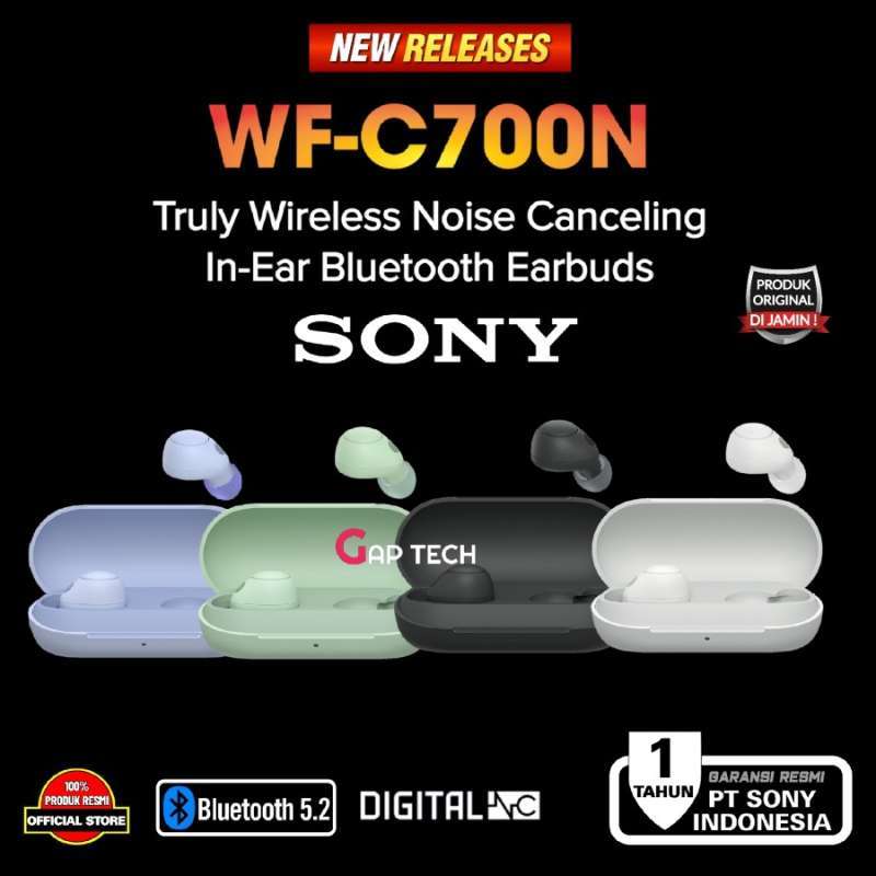 Promo Sony Wf C700n / C 700 N Noise Cancelling Truly Wireless ...