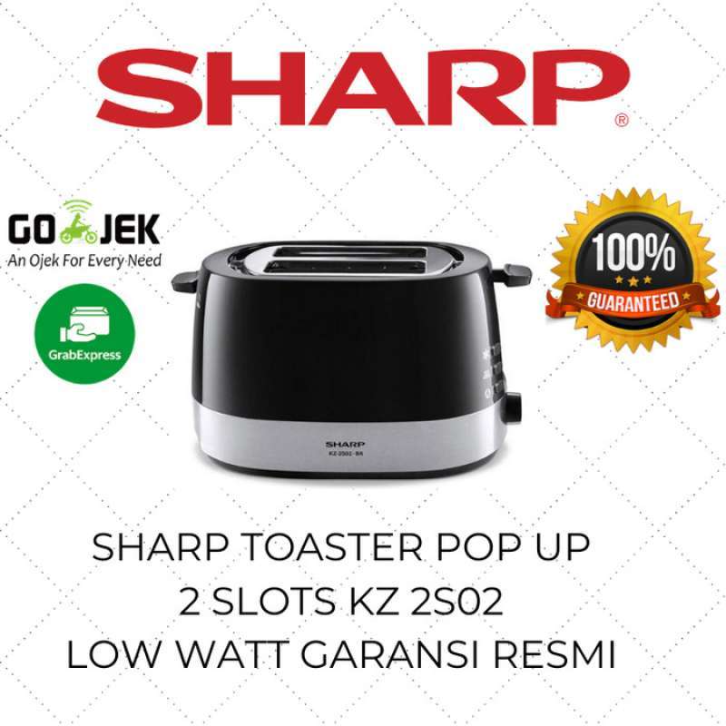 Jual Sharp Toaster Pop Up Low Watt Kz-2S02 Pemanggang Roti Bakar Listri ...