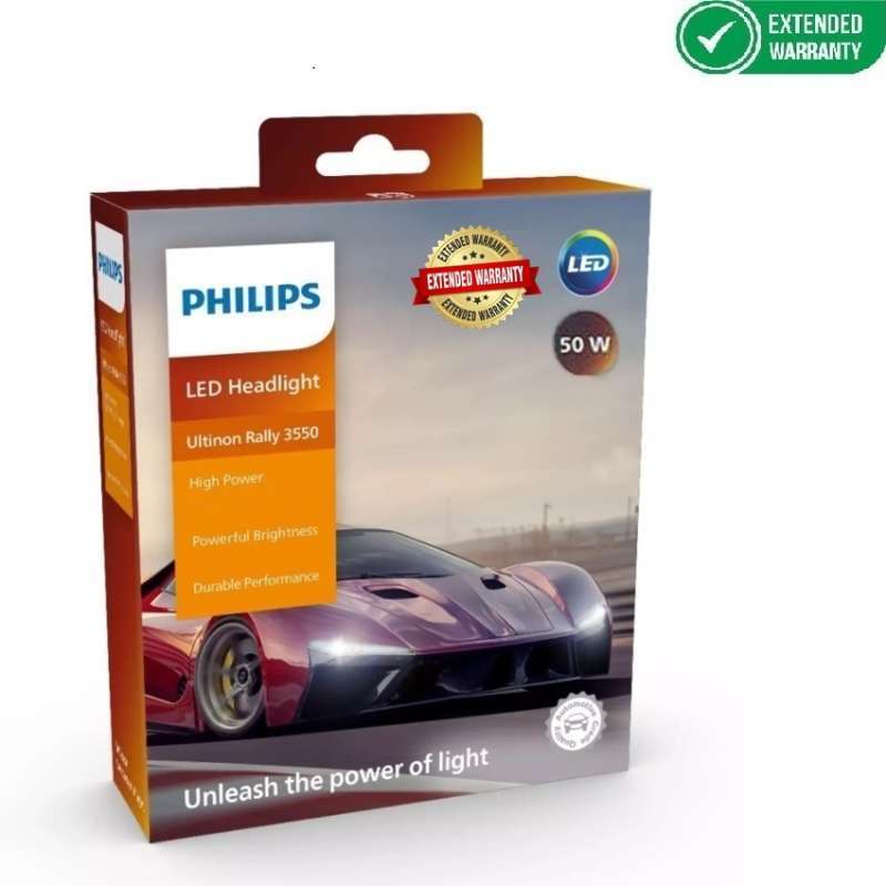Promo Philips Ultinon Rally 3550 LED H11 HL 6500K Bohlam Lampu Mobil Putih - White Diskon 21% di ...