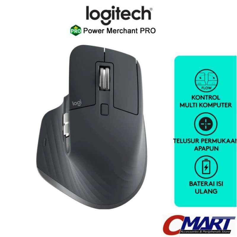 Promo Logitech Mx Master 3 Wireless Bluetooth Multi Device Mouse Mx ...
