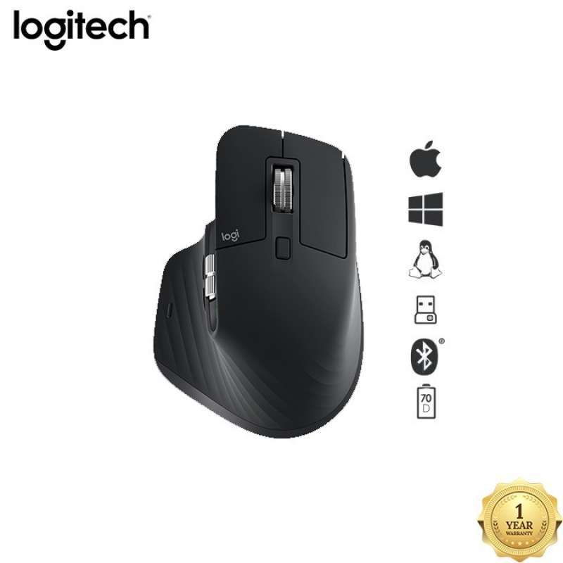 Promo Logitech Mx Master 3 Wireless Bluetooth Multi Device Mouse Mx ...