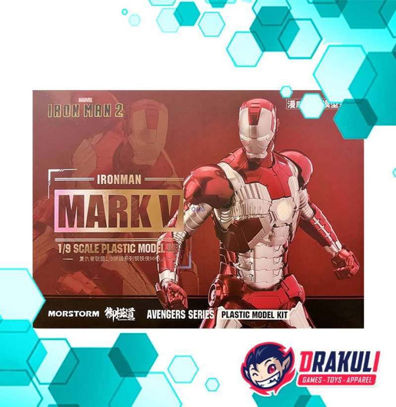 Jual Morstorm X Eastern Model Plastic Model 1/9 Iron-Man Mark 5 Deluxe ...