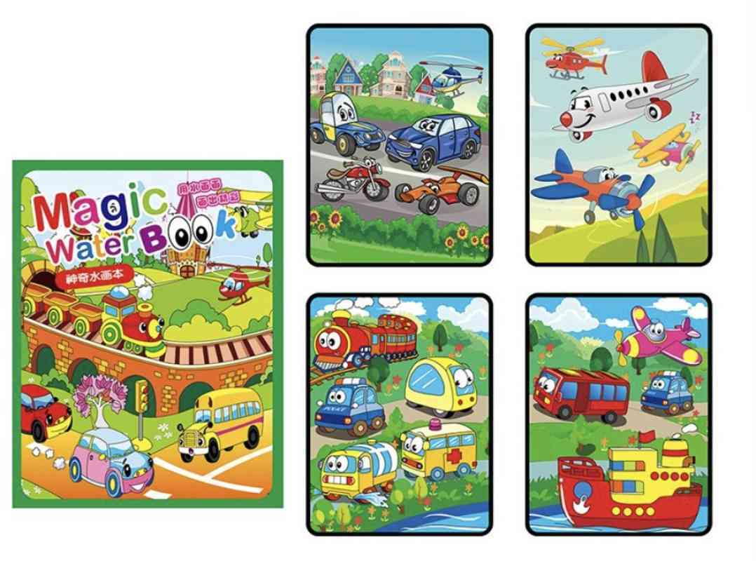 Jual FG Magic Water Book Buku Gambar Mewarnai Ajaib Magic Water Pen ...