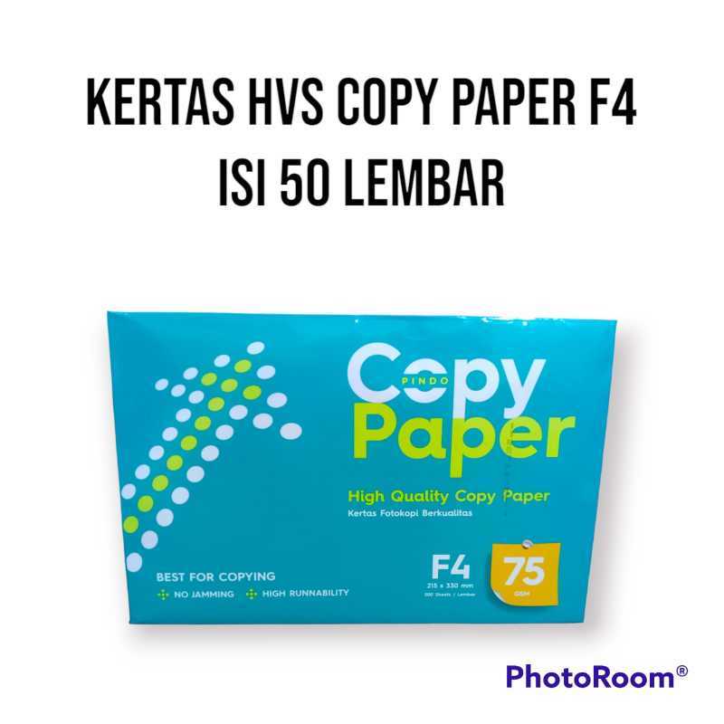 Jual Kertas Hvs Ukuran F4 Copy Paper Kertas Fotokopi 75 Gsm Isi 50
