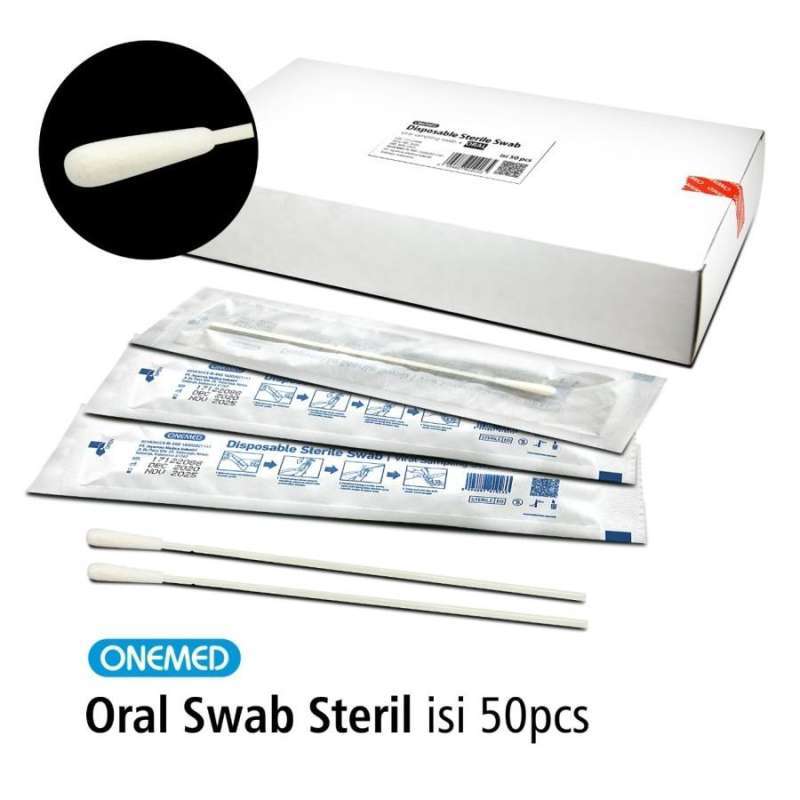 Jual Onemed - Oral Swab Steril | Disposable Flocked Swab Oro Di Seller ...