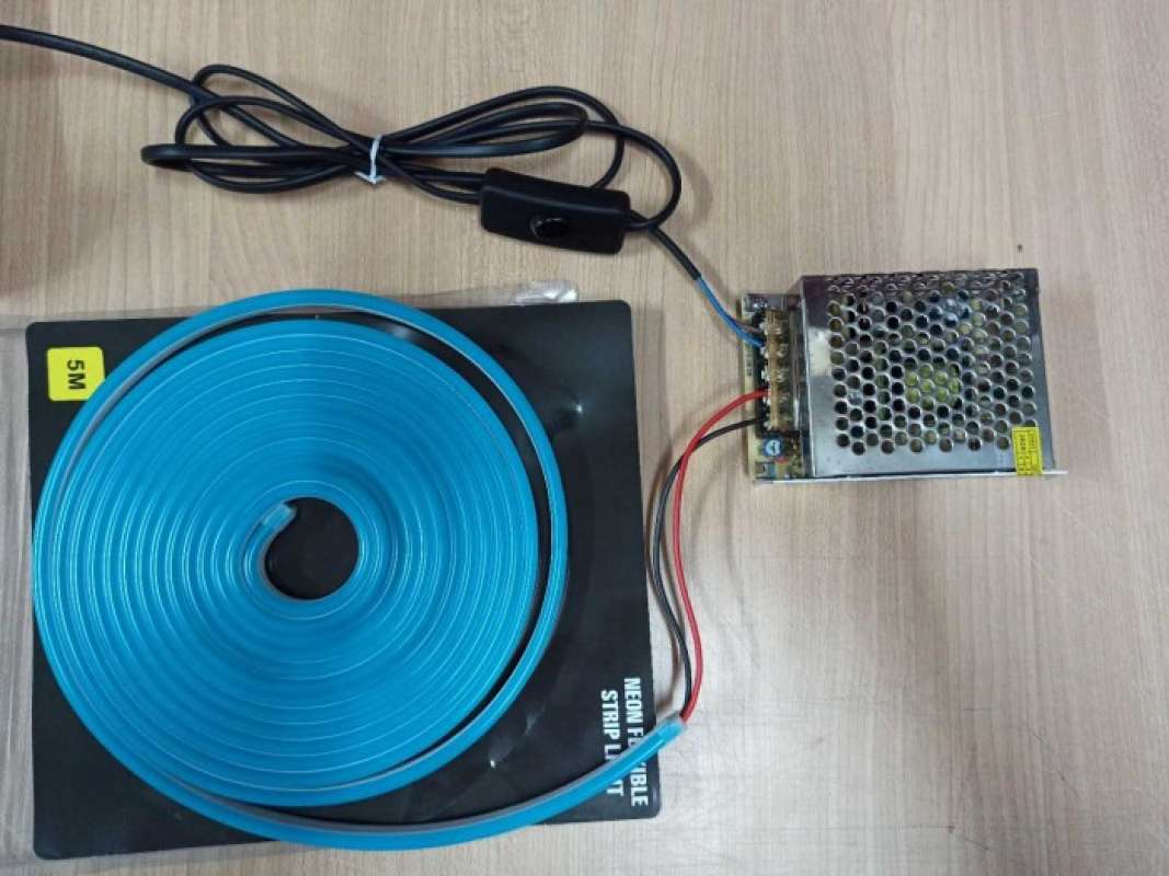 Promo Paket Lampu Led Neon Flex 12V 5 Meter Lengkap Tinggal Colok ...