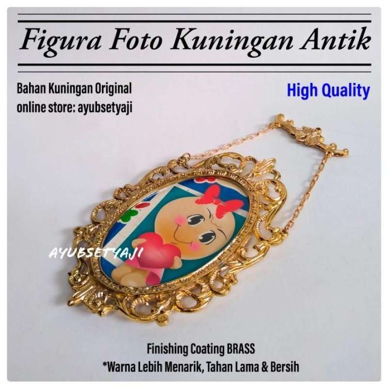 Jual Figura Foto Kuningan Size 03 ( 13.5 X 20.5 Cm ) Foto Gantung Brass ...