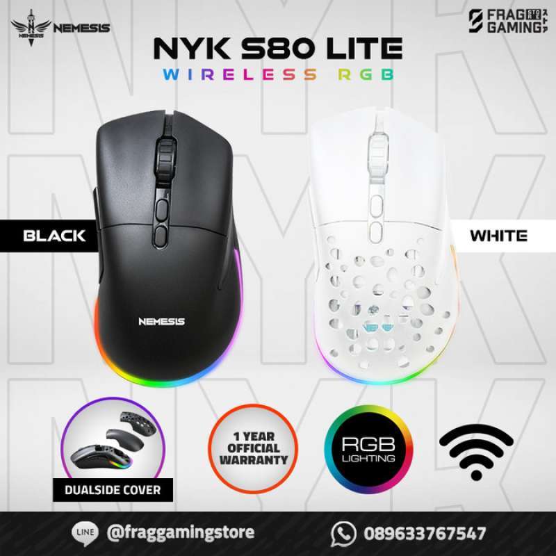 Promo Nyk S80 Lite / Nyk Nemesis S-80 Lite Blackmoon Wireless Gaming ...