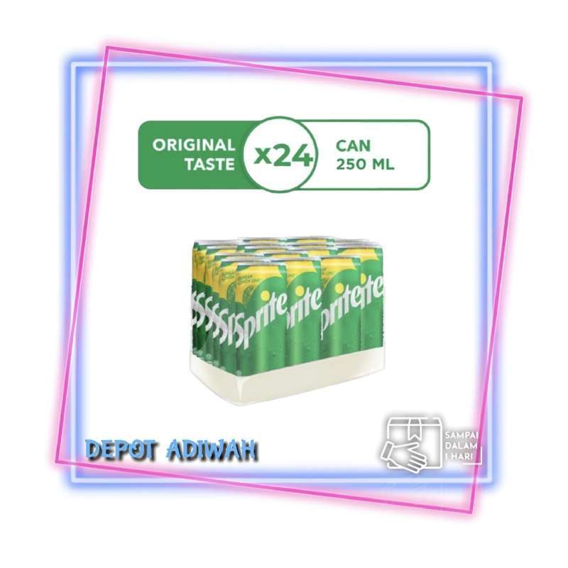 Jual Sprite Kaleng Slim 250ml Per Pack (isi 24 Can) Di Seller Depot ...