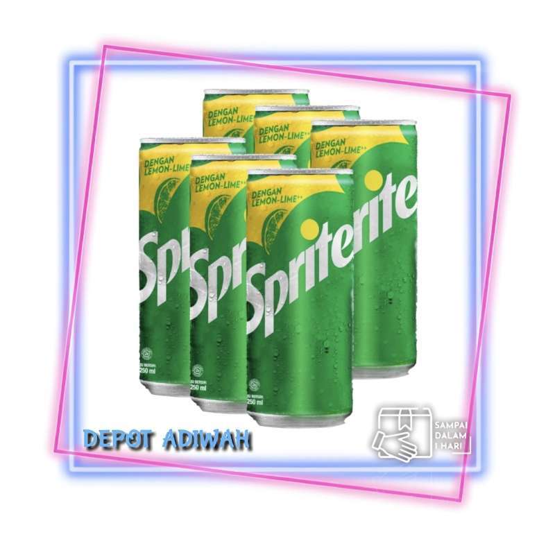 Jual Sprite Kaleng Slim 250ml Per Pack (isi 24 Can) Di Seller Depot ...