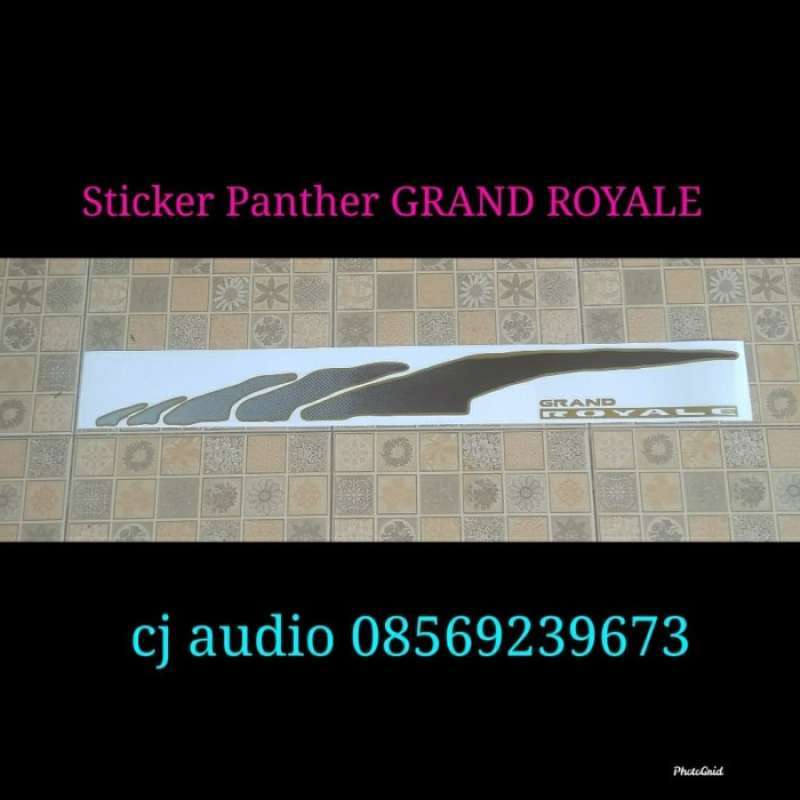Jual sticker stiker tulisan list body Mobil Isuzu panther Grand Royale ...