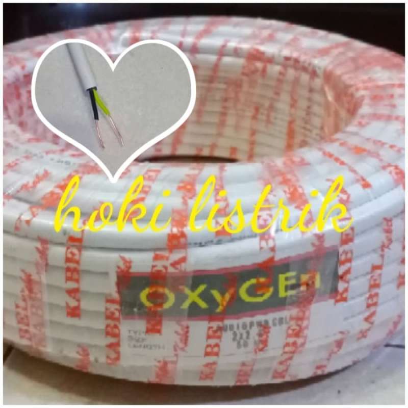 Promo kabel listrik 2x2.5 oxygen 25meter / kabel isi 2 / bukan kabel ...