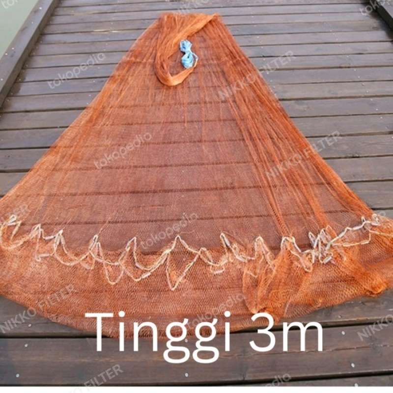 Promo Jaring lempar/jala 3m untuk ikan dan udang siap pakai - Bahan ...