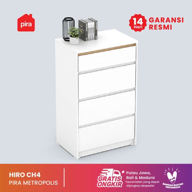 Promo Pira Metropolis Ox - Hiro Ch4 Lemari Laci 4 Susun - Ch3 Wh Pro ...